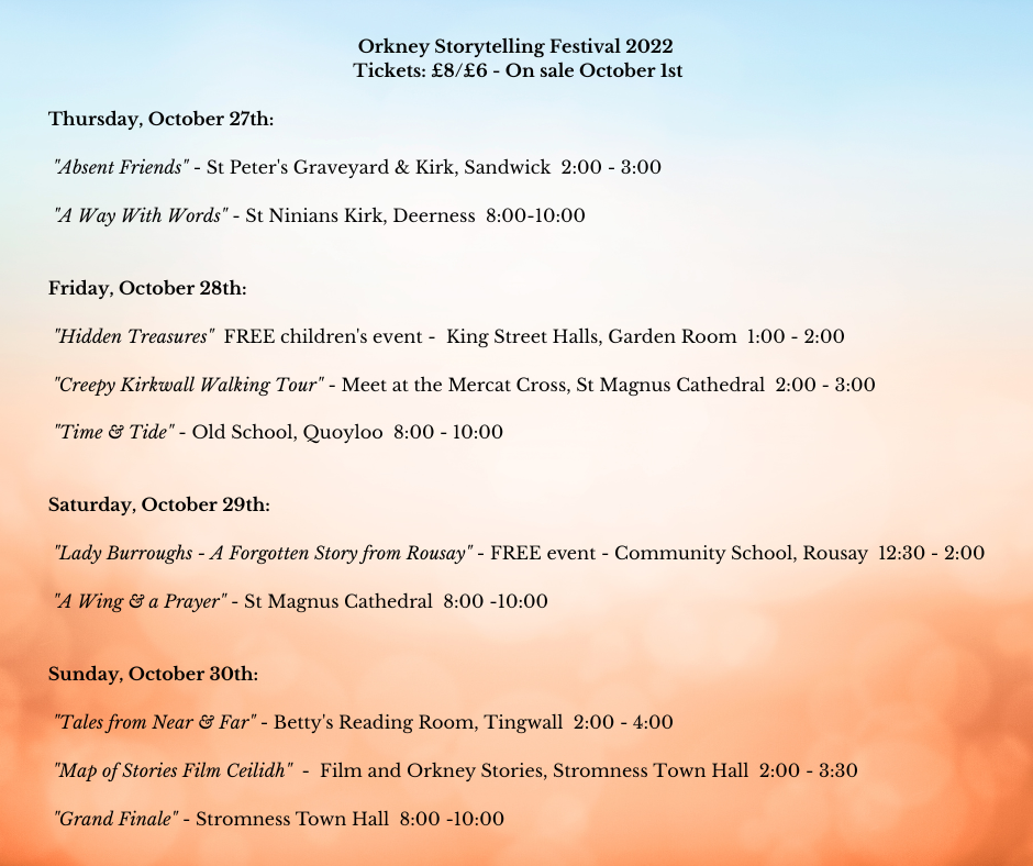 Orkney Storytelling Lives Again